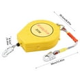 AIHOME Retractable Tether Retractable Cable Fall Protection 65FT Steel ...