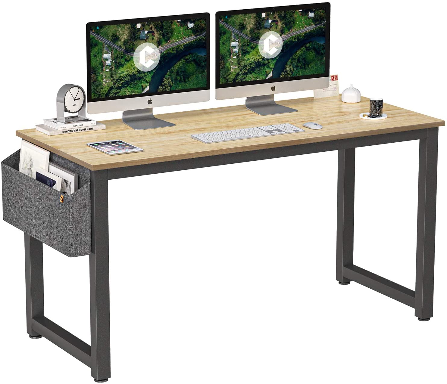 CubiCubi Modern Computer Desk with Extra Strong Legs, Sturdy Office ...