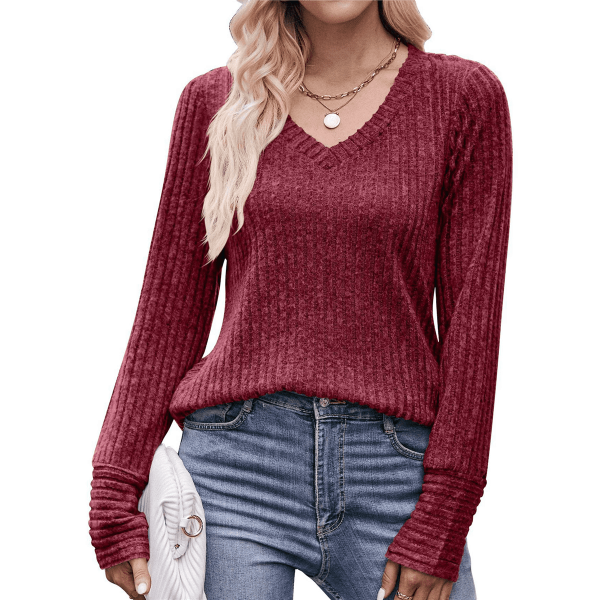 Click here for Unbranded Long Sleeve Shirts For Women V Neck Casu... prices