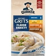 Quaker Instant Grits, Variety Pack, 4 Flavors, 0.98 Oz Packets, 10 ...