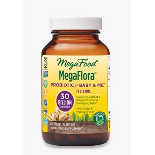 Suplemento probiótico MegaFood MegaFlora Baby & Me 60 cápsulas ...