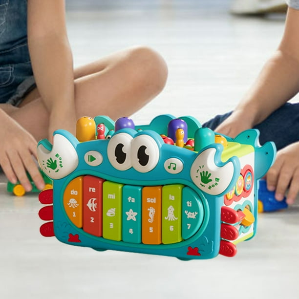 Peggybuy Piano Drums Toys Perfect Gift Whack A Mole Toy Montessori Toys ...