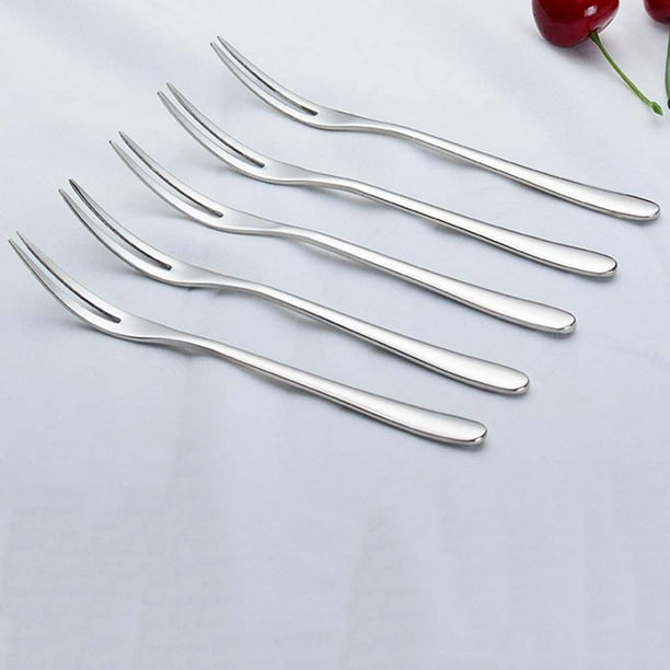 Crab Forks 20-Pack Stainless Steel Appetizer Forks - 5.1 Inch Mini For ...