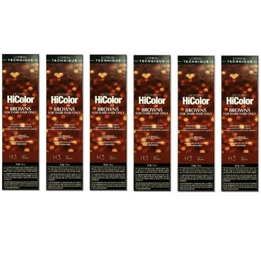 L'Oreal Excellence HiColor H1 Coolest Brown Permanent Hair Color Creme ...