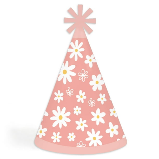 Big Dot of Happiness Pink Daisy Flowers - Cone Happy Birthday Party ...