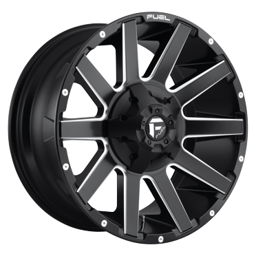 Fuel Assault 20X9 Matte Black Milled Wheel - Walmart.com