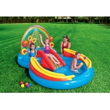 Intex Kids Outdoor Fun Inflatable Rainbow Ring Play Center Pool for ...