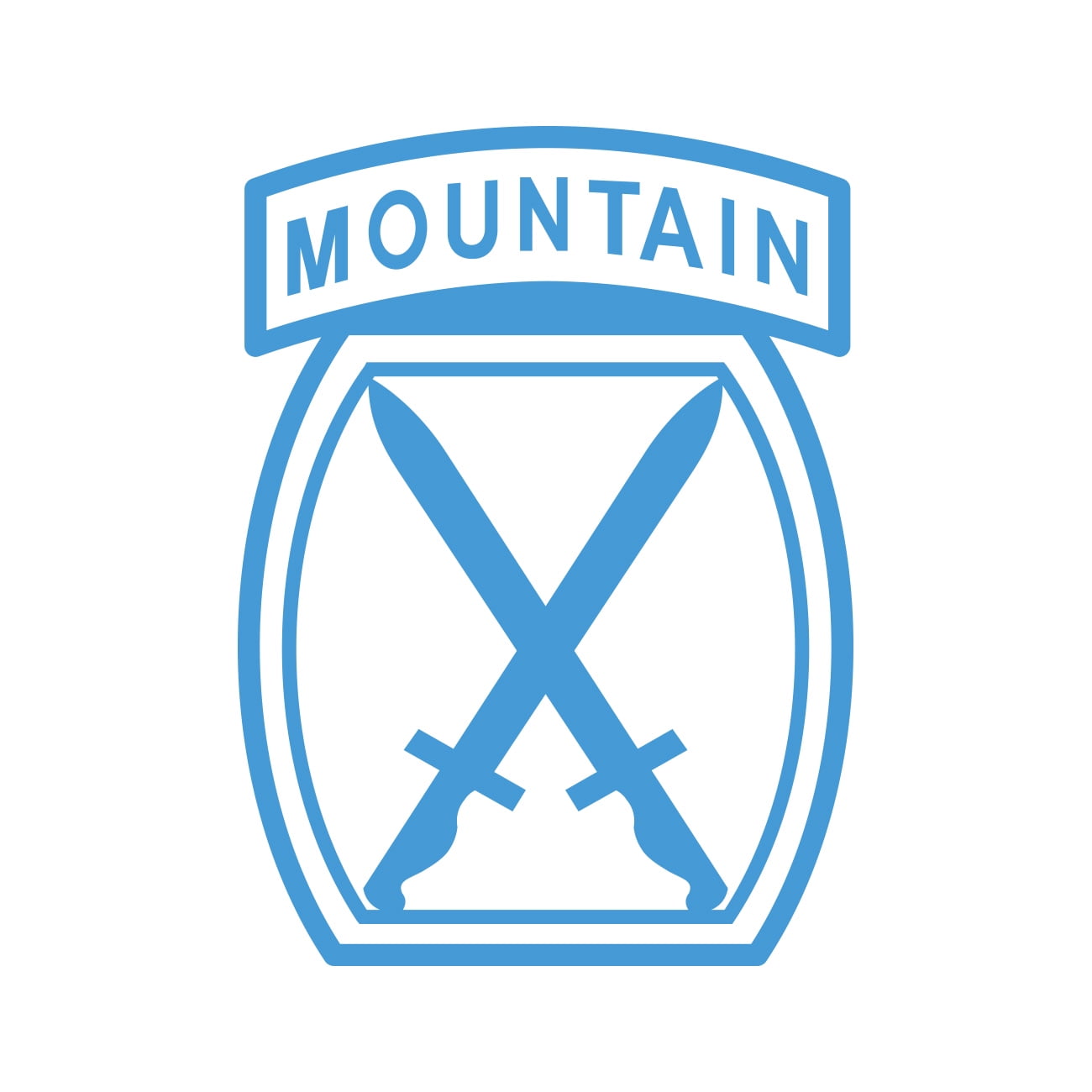 10th Mountain Division Sticker Decal Die Cut - Self Adhesive Vinyl ...
