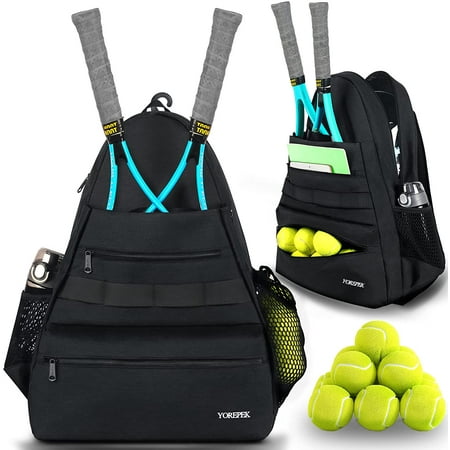 Tennis Backpack, Large Tennis Bag with Racket Fixed Strap for Men Women ...