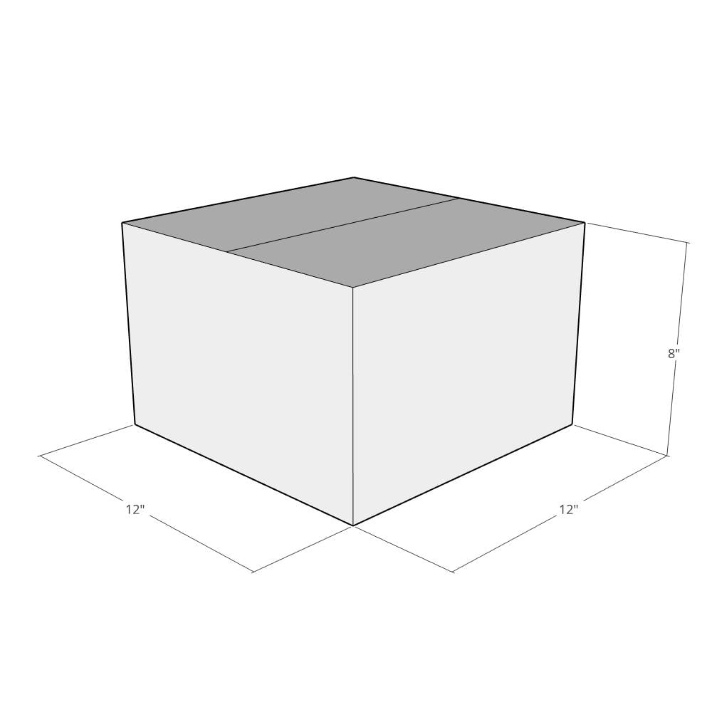 12x12x8 White Corrugated Boxes -New for Moving or Shipping Needs ...