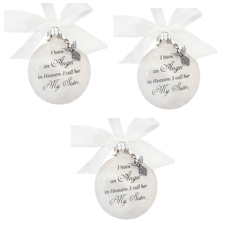 Feather Ball Angel In Memorial Ornament Hanging Sign Commemorative ...