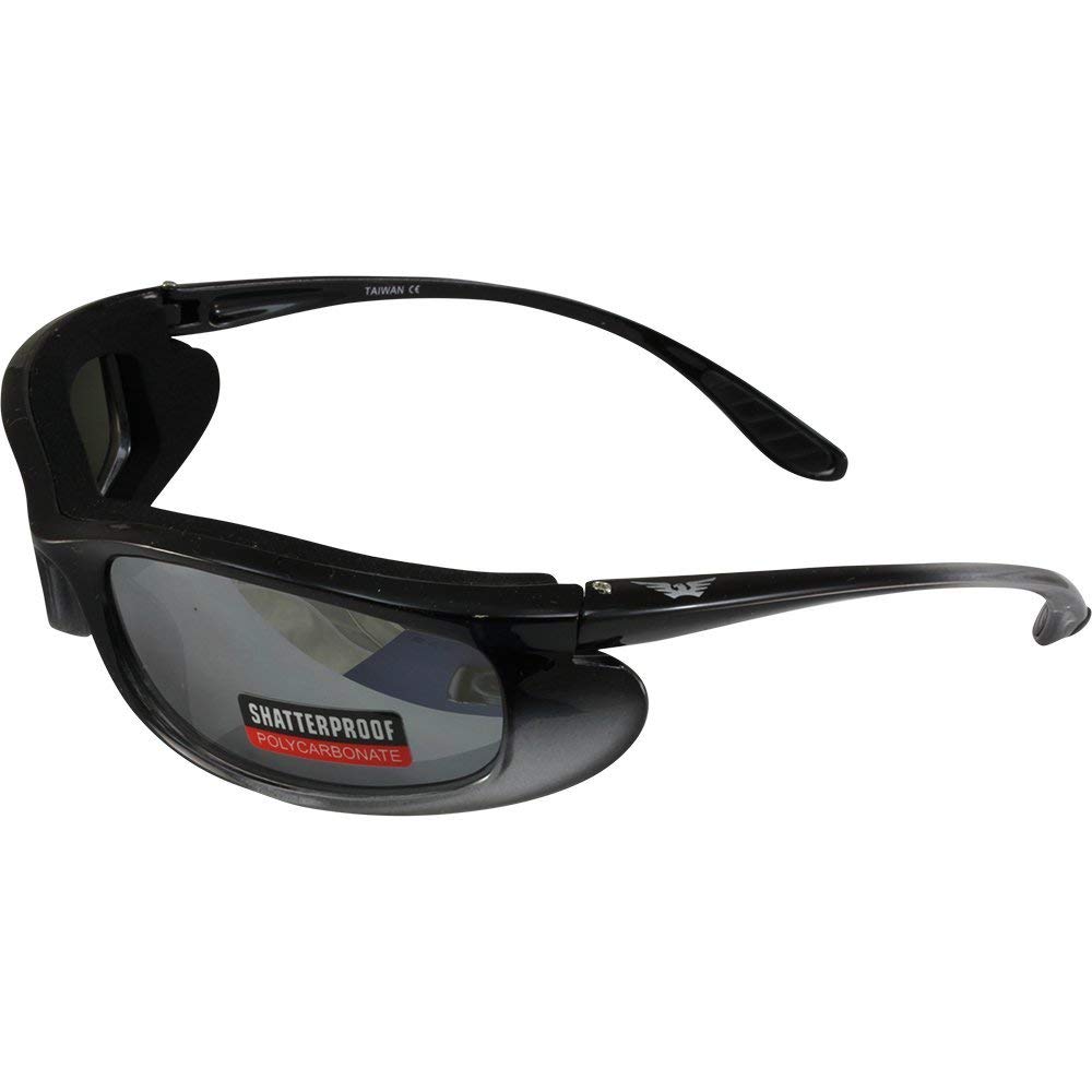 Global Vision Shadow Motorcycle Riding Sunglasses Two-Tone Black and ...