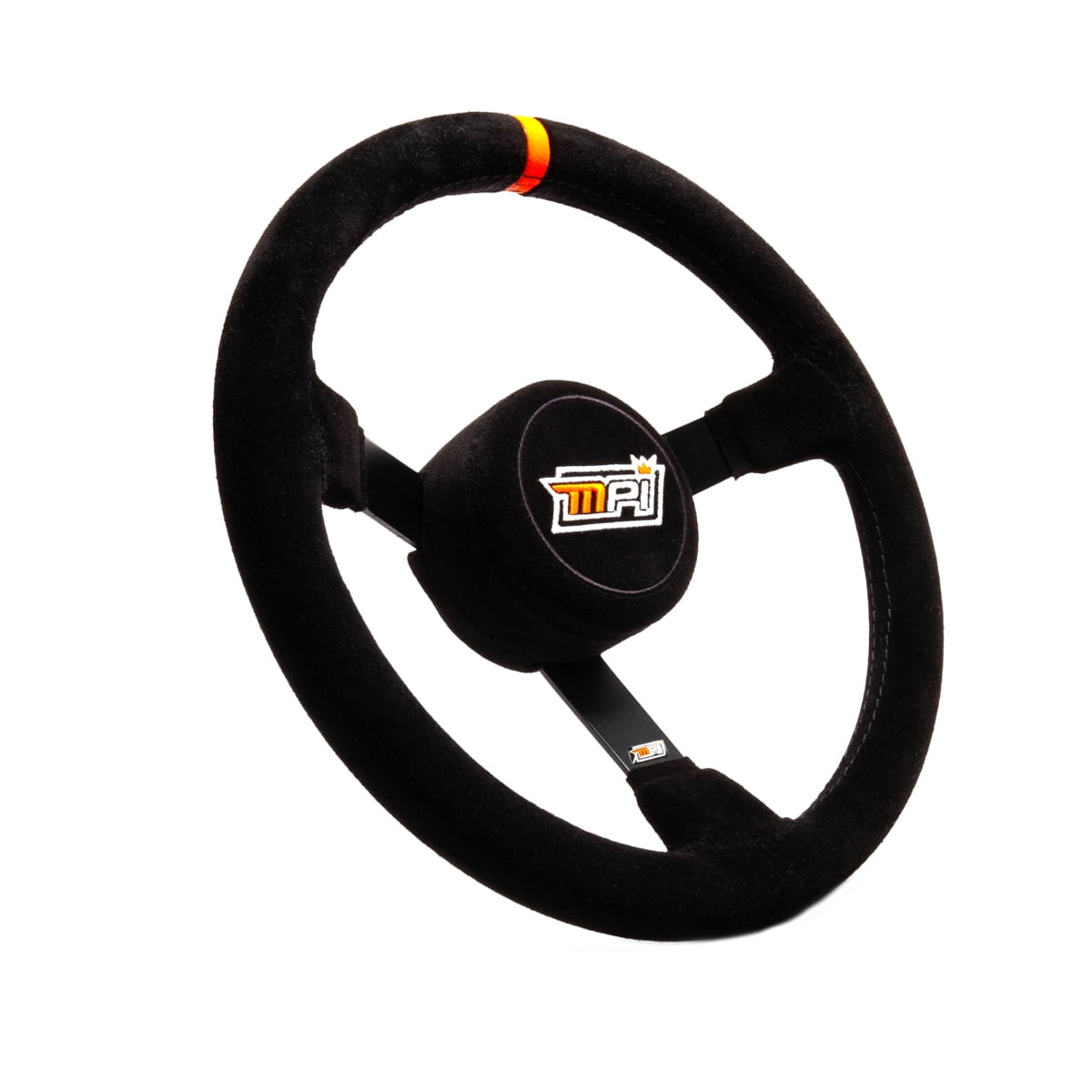 Stock Car Steering Wheel 13in Dished Suede - Walmart.com