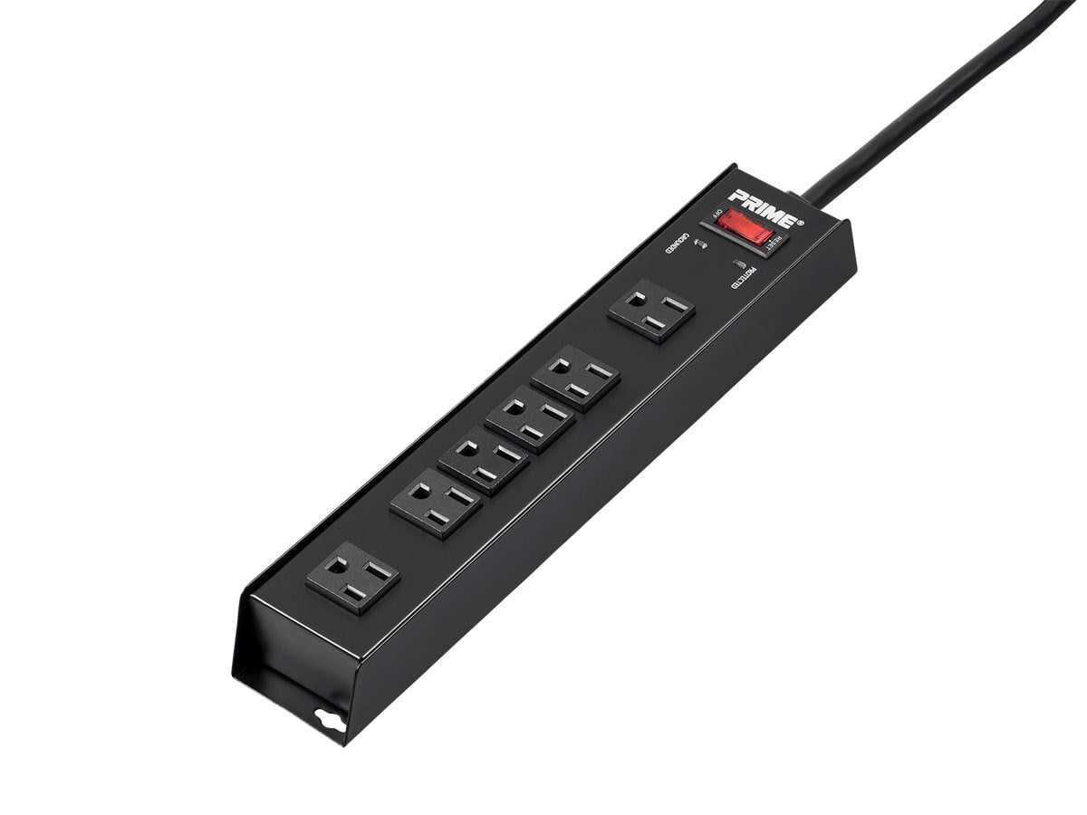 6 Outlet Metal Surge Protector Power Strip with 15ft Cord, 1150 Joules ...