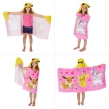 Pokemon Pikachu Kids Cotton Hooded Towel, Pink - Walmart.com