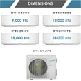 4 Zone Mini Split 9000 12000 12000 12000 Ductless Air Conditioner Pre ...