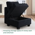 HONBAY Modern U-Shape Sectional Sofa with Storage, Convertible Sleeper ...