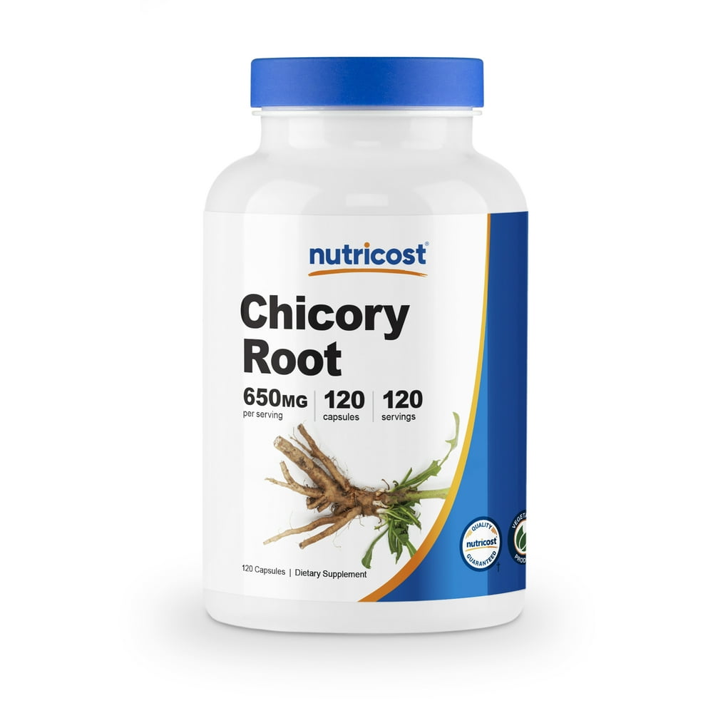 Nutricost Chicory Root 650mg Per Capsule - 120 Vegetarian Capsules, Non ...