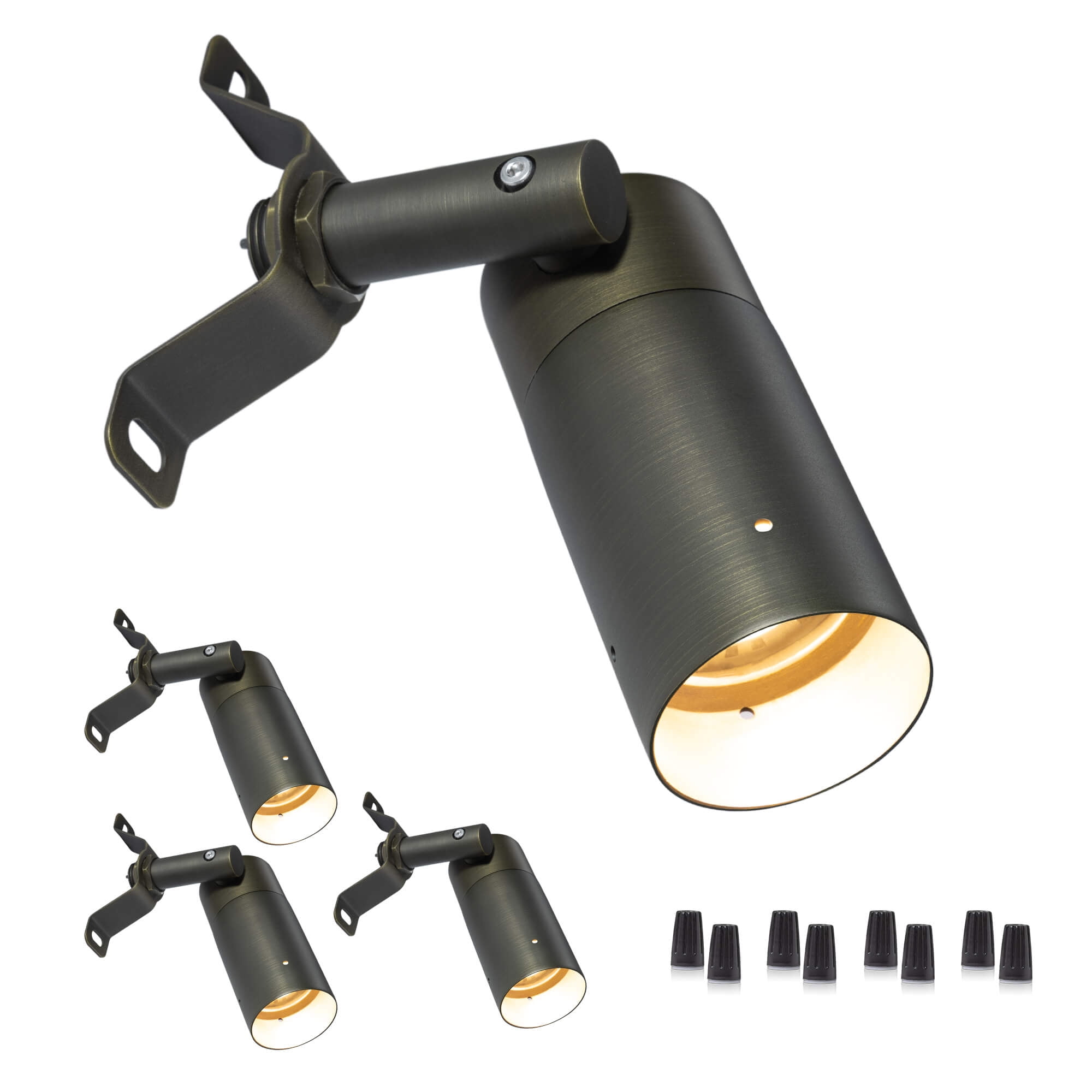 Gardenreet Brass Low Voltage Spot Downlights, 12V Outdoor LED Landscape ...