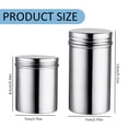 1 Pc Tea Tin Canister Stainless Steel Tea Coffee Sugar Storage ...