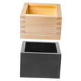 BESTYASH 2Pcs Japanese Sake Cup Wooden Box Square Wood Storage Box Polished Edges - Walmart.com