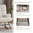 Nursery Rocking Accent Chair Teddy Upholstered Glider Accent Chair ...