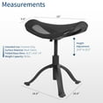 VIVO Height Adjustable Footrest for Desk, Rotatable Under Workstation ...
