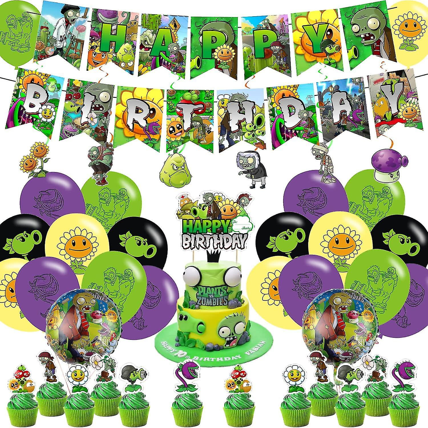 Click here for Plants Vs Zombies Party Supplies Includes Banner -... prices