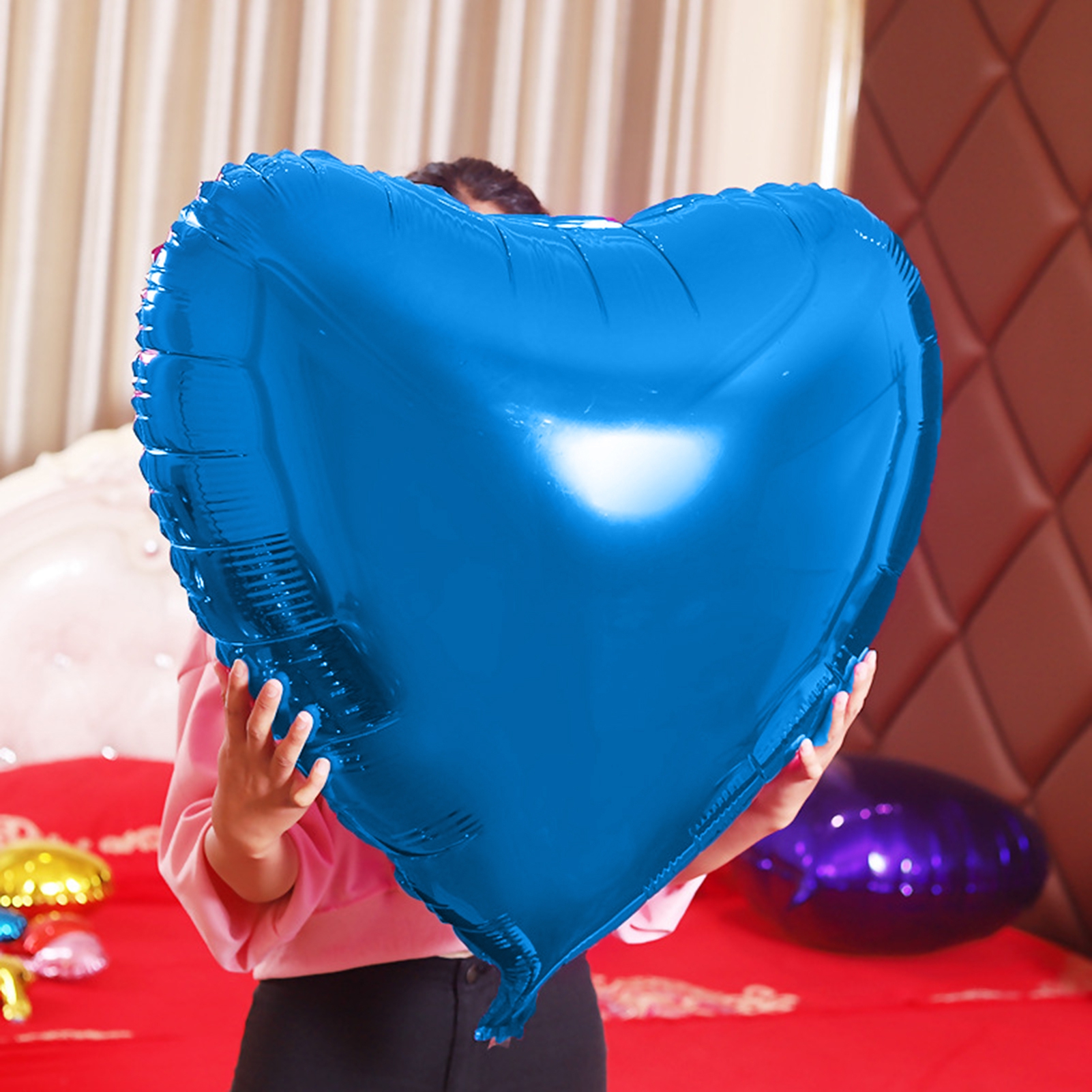 Washranp 36 Inch Heart Huge Balloons,Romantic Foil Balloons Valentines ...