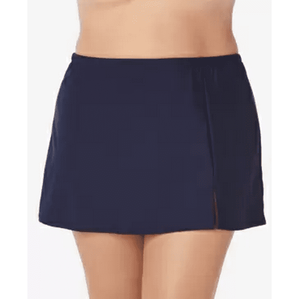Swim Solutions NAVY Plus Size Swim Skirt, US 20W - Walmart.com