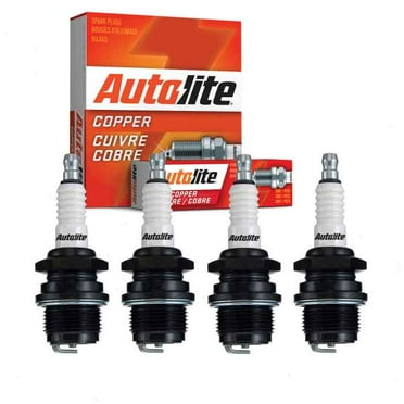 Autolite 4345 Copper Resistor Spark Plug (4 Pack) - Walmart.com