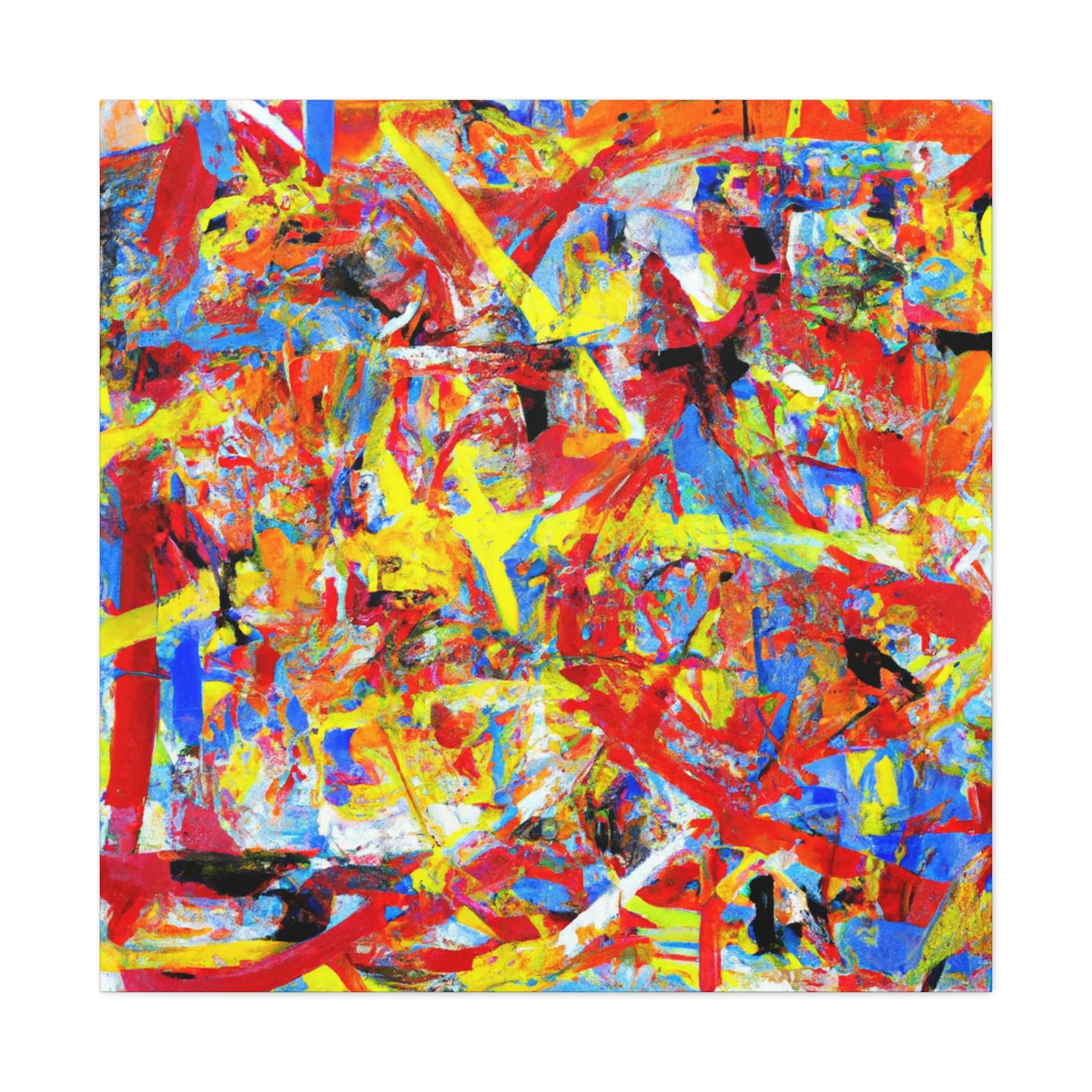Colors of Chaos Bursting - Canvas - Walmart.com