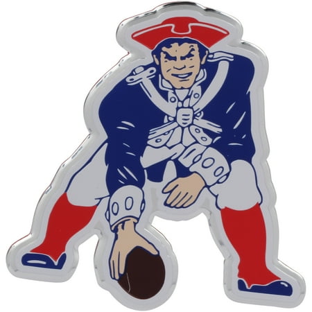 New England Patriots 4" x 5" Throwback Aluminum Auto Emblem - No Size ...