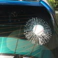 Adhesive Prank Broken Glass Car Sticker Crack Hits Glass Ball 3D Joke ...