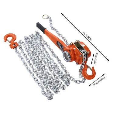 BENTISM Lever Block Chain Hoist G80 Ratchet Hoist 6600lb Capacity 20ft ...