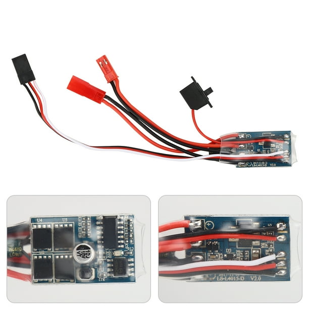 RC Brushed ESC With Brake, Dual Way Bidirectional 30A Brushed ESC ...