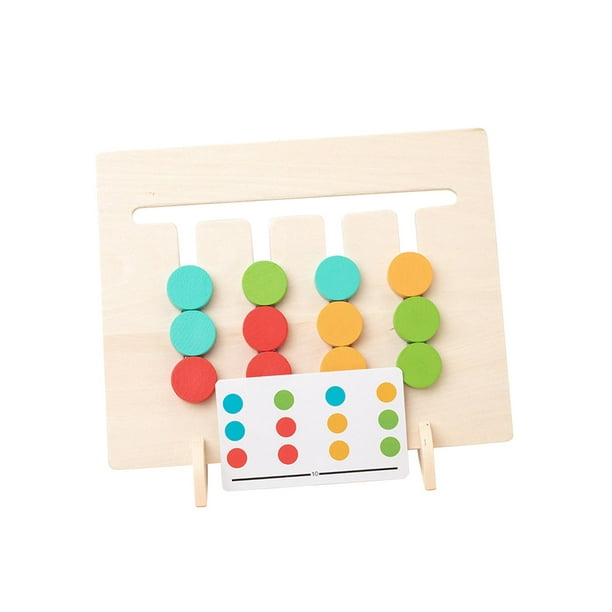 Funny Slide Puzzle Color Sorting Matching Developmet Toy Montessori for ...