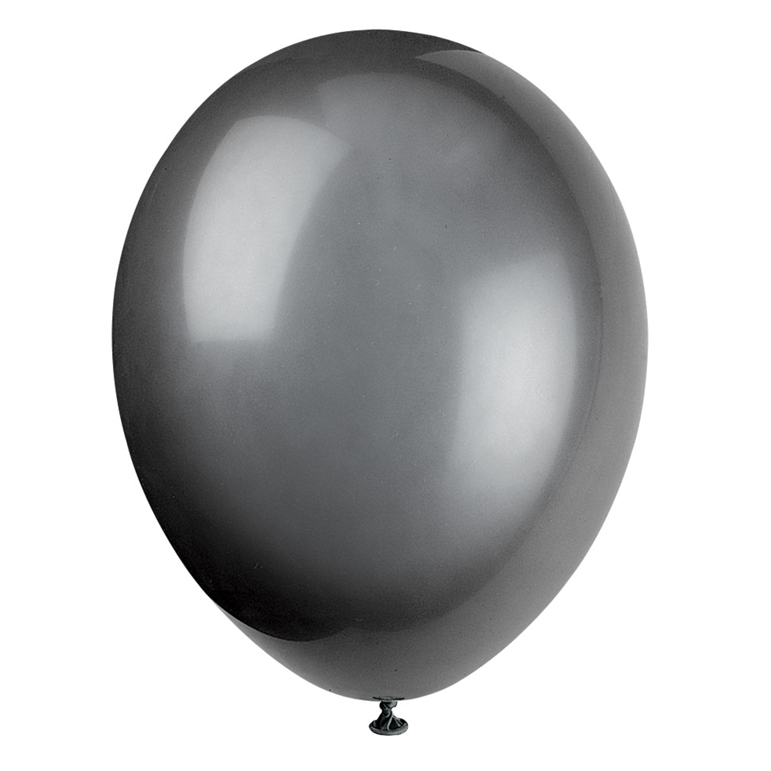 Premium Round Solid Color Standard 12" Latex Balloons, Phantom Black ...