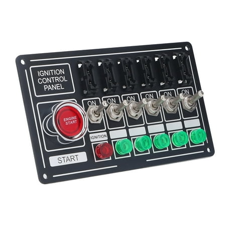Ignition Toggle Switch Panel, DC12V Engine Start Push Button Panel Pre ...