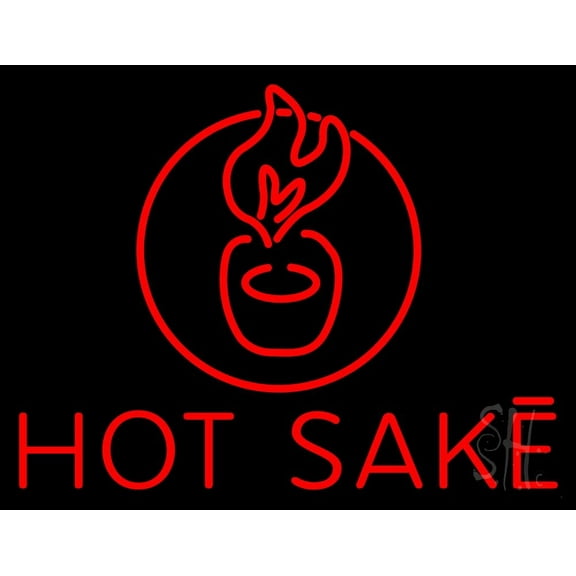 Red Happy Hour LED Neon Sign 18 x 18 - inches, Clear Edge Cut Acrylic ...