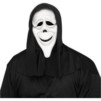 Fun World Adult Halloween Ghost Face Mask - Officially Licensed Scary ...