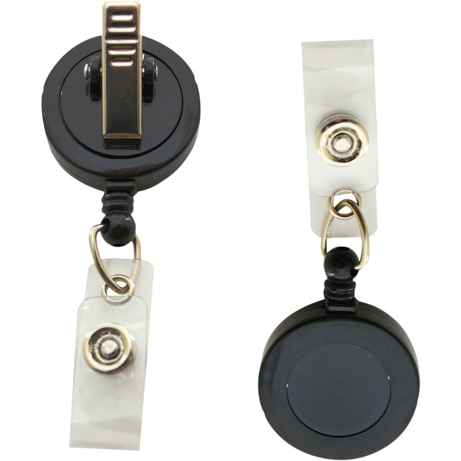Retracting ID Card Reels, Swiveling Spring Clip with Snap-on ID Strap ...