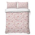 Abstract Pink Flower Seamless 3 Pieces Quilt Set,1 Quilt with 2 Shams ...
