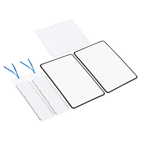Uxcell Bookmark Magnifier Kit 3X Full Book Page Viewing Magnifying Lens ...