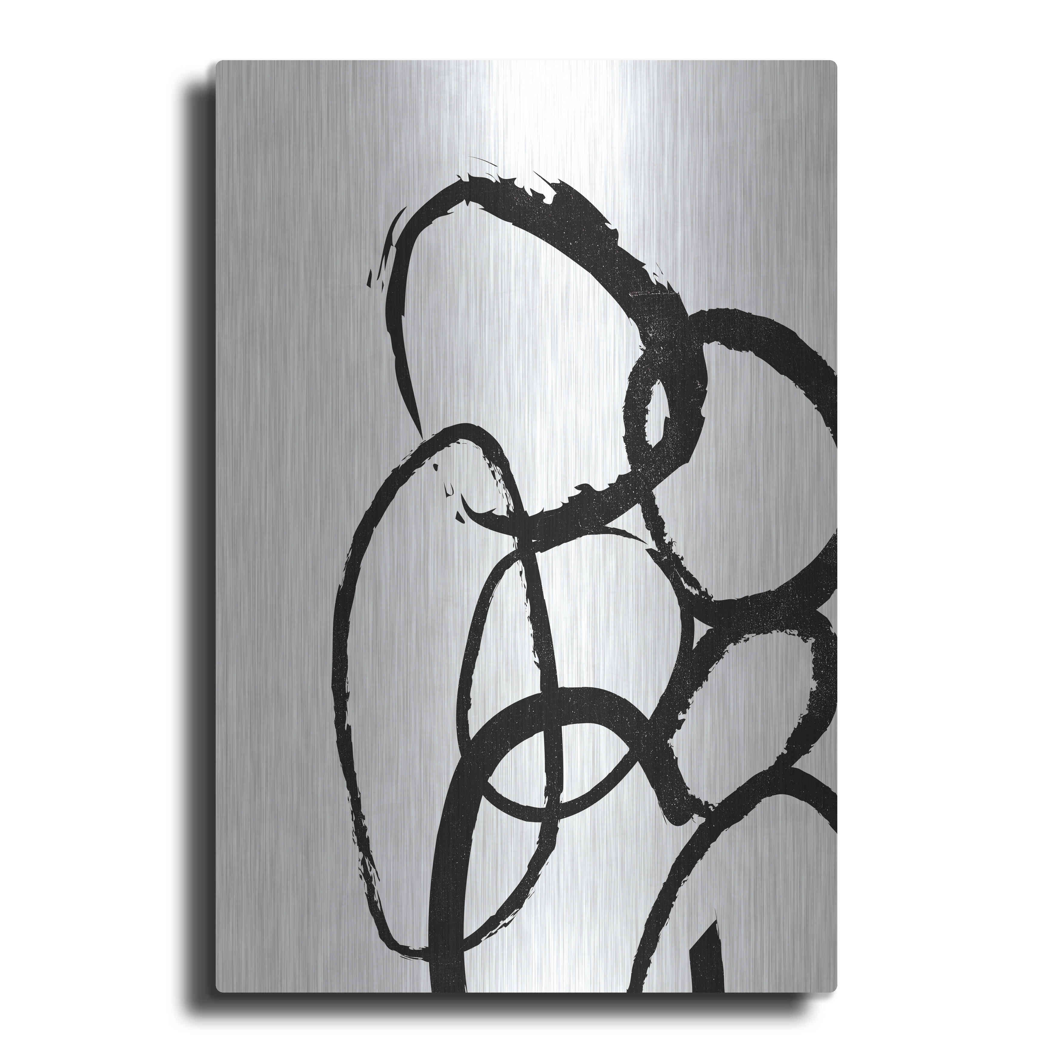 Luxe Metal Art 'Linked 3' by Design Fabrikken, Metal Wall Art, 24"x36 ...