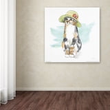 Trademark Fine Art 'Fancy Cats III Watercolor' Canvas Art by Beth Grove ...
