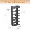 sexaoalx 7-Tier Double Row Shoe Rack, Tall Narrow Shoe Organizer for ...