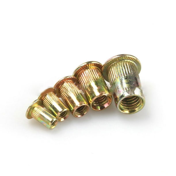 Rivet Nuts Assortment Flat Head Threaded Insert Nuts Rivet Nut Set ...