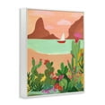 Desert Oasis Boat White Framed Giclee Art, design by Nabeela Rumi ...