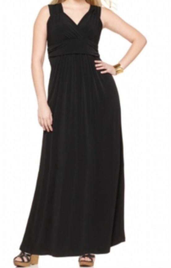 Ny Collection Ny Collection Womens Plus Sleeveless Empire Maxi Dress